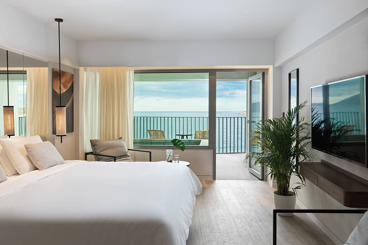 Retreat to the luxurious seaside sanctuary of our Junior Front Sea View ...